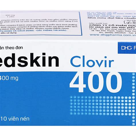 Medskin Clovir 400 Thuốc Ngừa Virus 6 Vỉ X 10 Viên Nhathuocvietanh