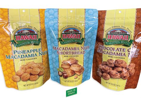 Assorted Macadamia Nut Mini Cookies 5 Oz Dole Plantation