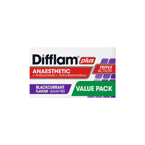 Difflam Plus Anaesthetic Antibacterial Anti Inflammatory Triple