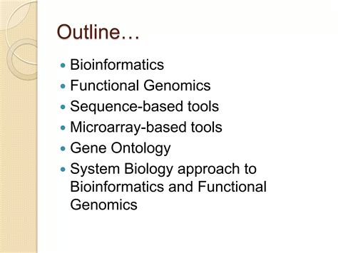 Bioinformatics And Functional Genomics Pptx