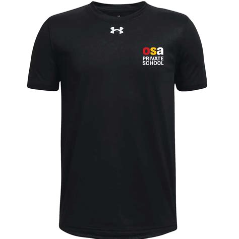 Osa Under Armour Youth Tech Team Short Sleeve Tee Black Design 3