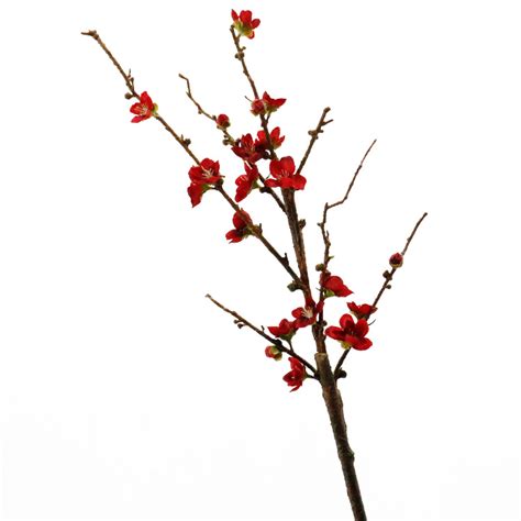 Artificial Plum Flowers Table Party Decorations Faux Pink Cherry Tree