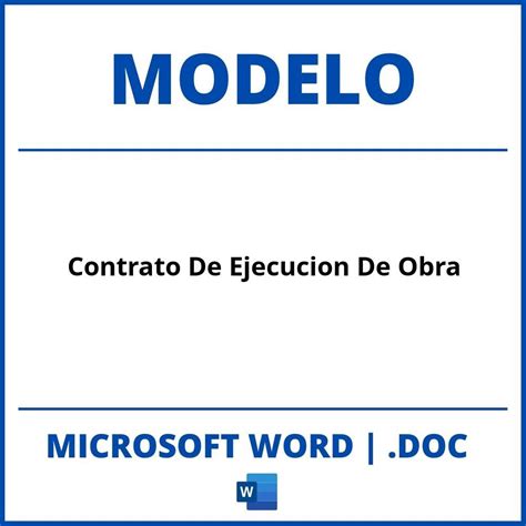 Modelo De Informe De Obra En Word