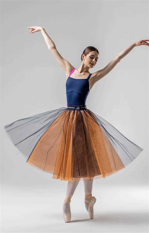 Jupe En Tulle Zidans Chopin Orange Balletto Dance Shop