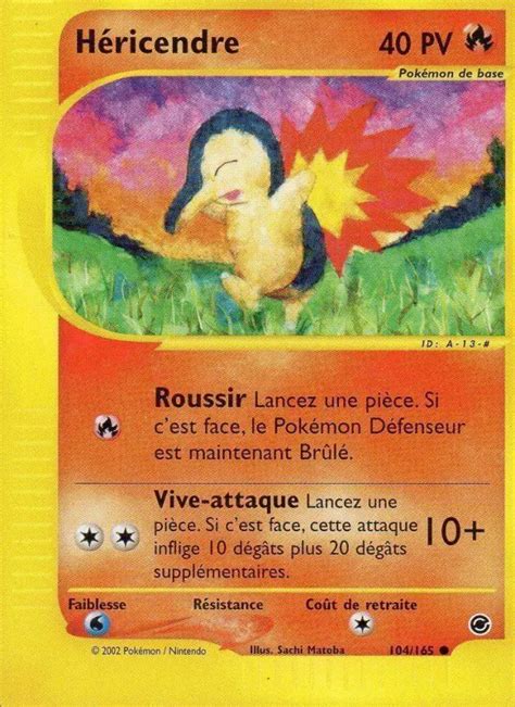 Héricendre 104165 Expedition Carte Pokemon Poke Cartes