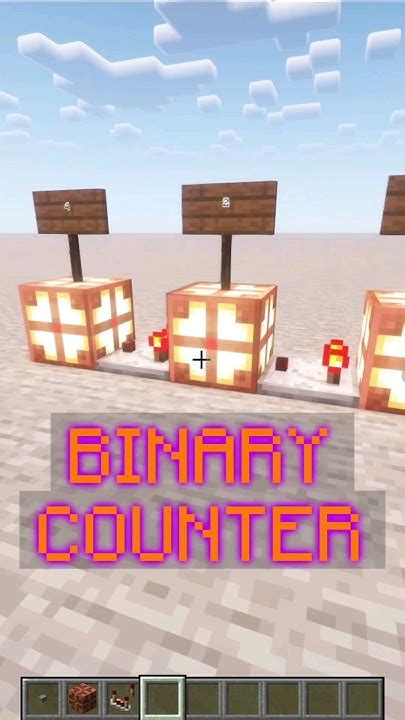 Making A Binary Counter Is Easy With Copper Bulbs Redstone With
