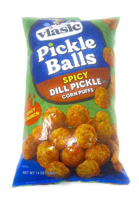 Vlasic Pickleball Balls 14 Ounce Spicy Dill Corn Puffs