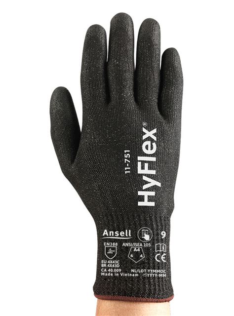 Luva Hyflex Revestida Em Poliuretano Tam 10 1 Par Graulab