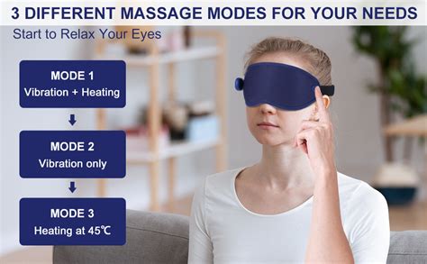 Colorfullavie Heated Vibration Eye Mask Eye Massager To Relieve Eye