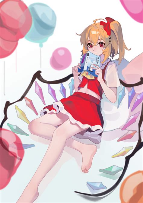 Safebooru 1girl Absurdres Ahoge Ailu Elf Ascot Balloon Bare Legs