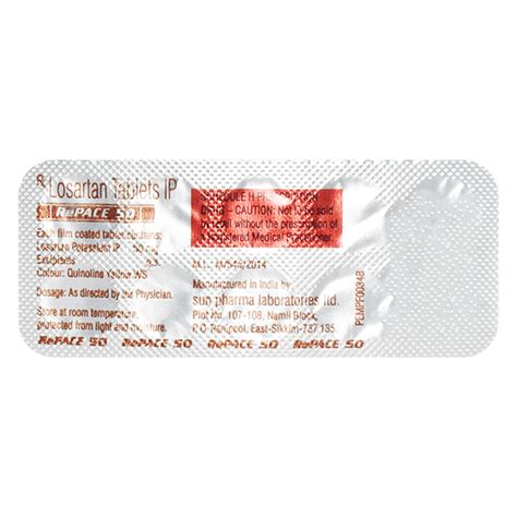 Repace 50mg Tablet 10s In Medicine Aariana Wellness