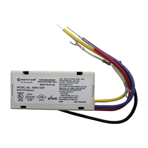 Notifier Nmm 100p Addressable Mini Module 1st Fire Alarm Supplier