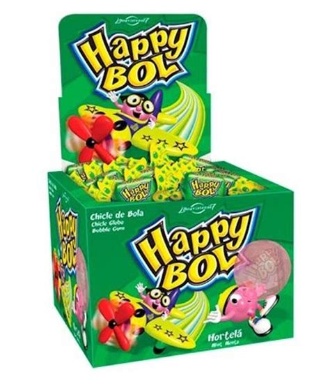 Chicle Happy Bol 140g 47un Menta — El Clon
