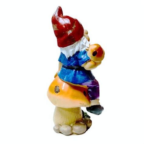 Ornament Din Rasina Pictat Manual Decoratiune Pentru Gradina Terasa Gazon Pitic Vesel Cu