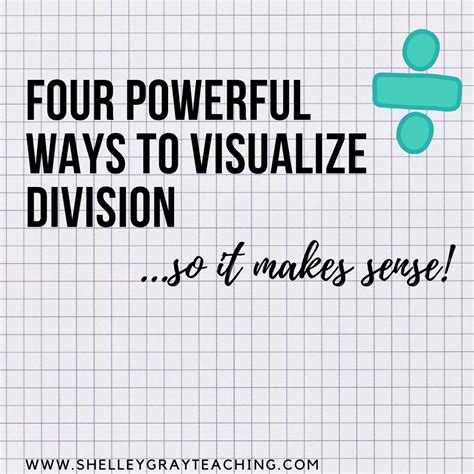 Four Powerful Ways To Visualize Division So It Makes Sense Shelley Gray