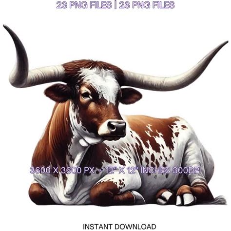 Longhorn Cattle Clip Art
