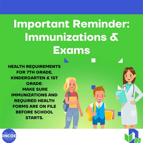 Important Reminder Immunizations And Exams News Detail