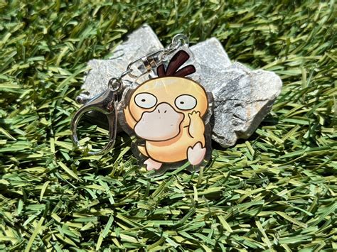 Psyduck Chibi Keychain 2 Fan Art Cute Foodie Sticker Laptop