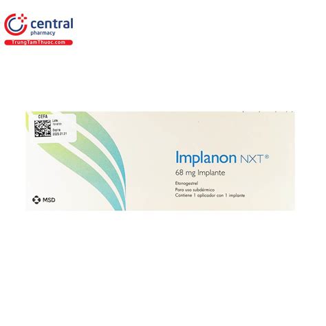 ChÍnh HÃng Implanon Nxt 68mg Que Cấy Tránh Thai Chứa Etonogestrel
