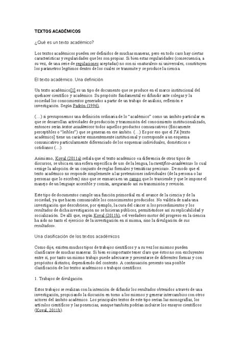 Texto Academico Concepto Textos AcadÉmicos ¿qué Es Un Texto Académico Los Textos Académicos