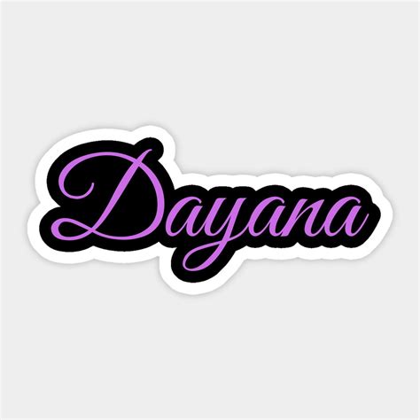 Dayana Girl Name Sticker Book Cover Page Design Names Book Cover Page