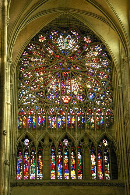 Amiens Cathedral Stained Glass Windows France Stained Glass Art