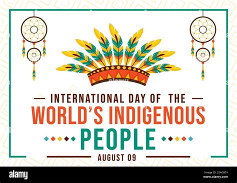 Vector Illustration For World Indigenous People Day On August 9 To