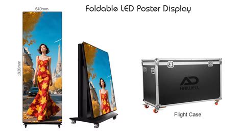 Foldable Led Poster Screen Display High Quality Visual Solutions