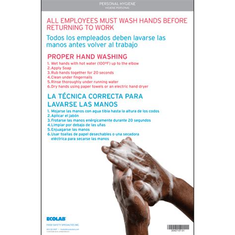 Ecolab Hand Washing Signs Hand Hygiene Compliance Monitoring Ecolab
