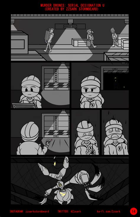 Murder Drones Serial Designation U Page 14 Beware Of The Darkness