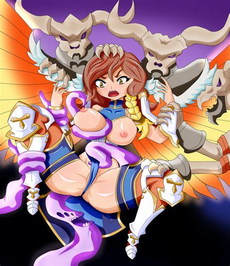 Rule 34 2d Angel Angel Wings Big Breasts Breasts Brown Hair Exposed Breasts Female Female