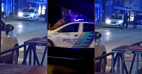 Se Trepó A Un Patrullero Atacó A Policías Con Un Cuchillo Y Lo