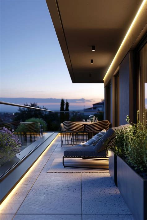 23 Modern Exterior Balcony Lighting Ideas