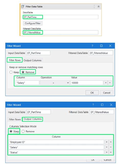 Use Of Filter Data Table Activity In Uipath