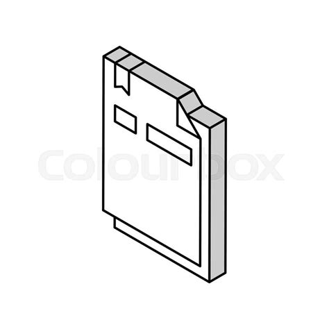 Protocol Document Isometric Icon Vector Protocol Document S Colourbox