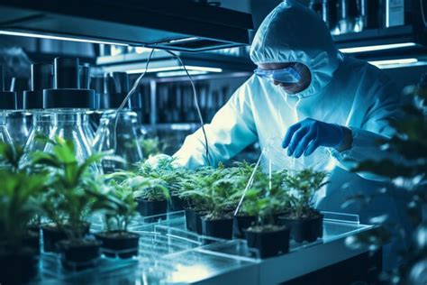 Premium Ai Image Biotechnology Scientist Working In The Lab