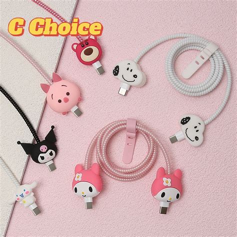Cartoon Cord Protector 1 4m Pearl Cable Protector Charging Charger Cord
