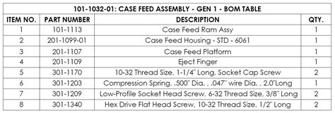 Case Feed Assembly Gen 1