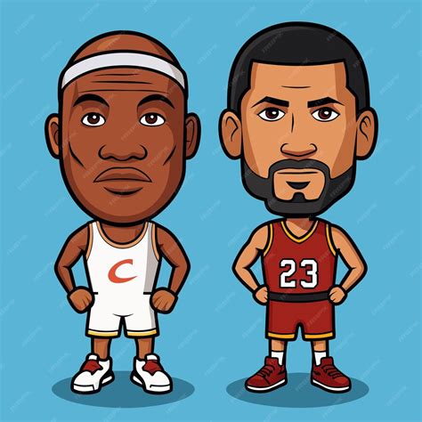 Two Men With The Number 22 On Their Shorts Premium Ai Generated Vector