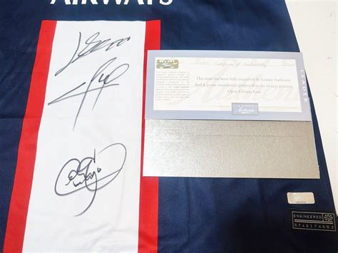 Lionel Messi Neymar Jr Kylian Mbappe Signed Shirt Psg Autographed