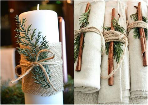 Как украсить стол к Новому году идеи декора из натуральных материалов