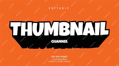 Premium Vector White Thumbnail Shadow Text Effect Editable