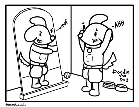 Coloring Page Doodles Cynophobia