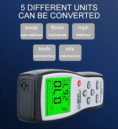 China Customized Digital Usb Hot Film Anemometer With Data Stroage