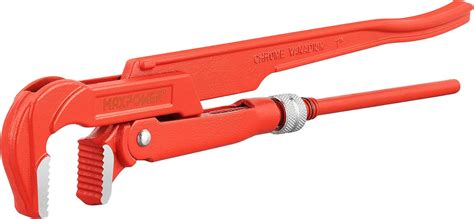 Maxpower Swedish Pipe Wrench 12 Inch X 90 Degree Angled Jaw Pipe
