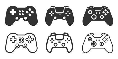 Gamepad Set Gamer Gaming Joystick Video Game Controller Design