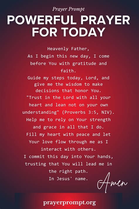 Powerful Prayer For Today
