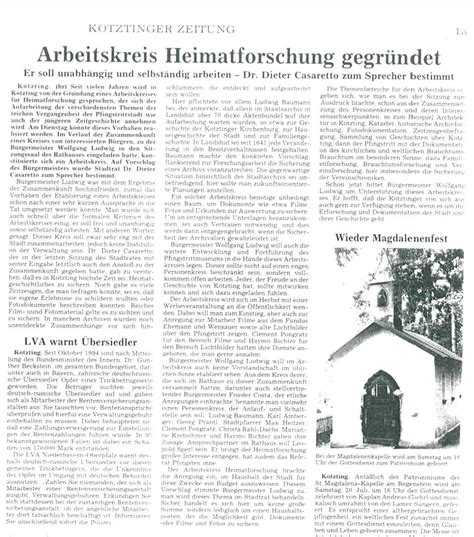 Kötztinger Geschichten Oktober 2016