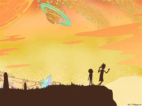 Rick And Morty Minimalist Art 4k Wallpaper Download