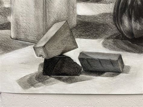 Realistic Charcoal Figure Drawing